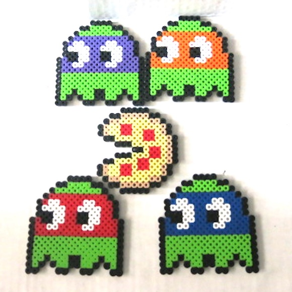 Perler Beads | Other | Perler Beads Ninja Turtle Pac Man | Poshmark